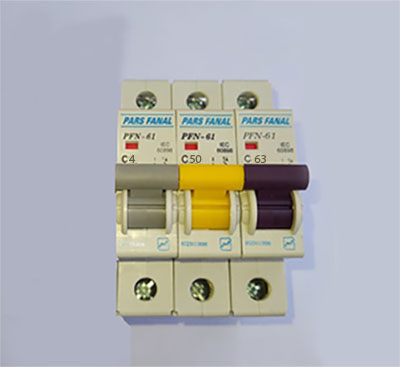 فیوز مینیاتوری تکفاز پارس فانال 6 کیلو آمپر PFN-1P-50A تا PFN-1P-63A